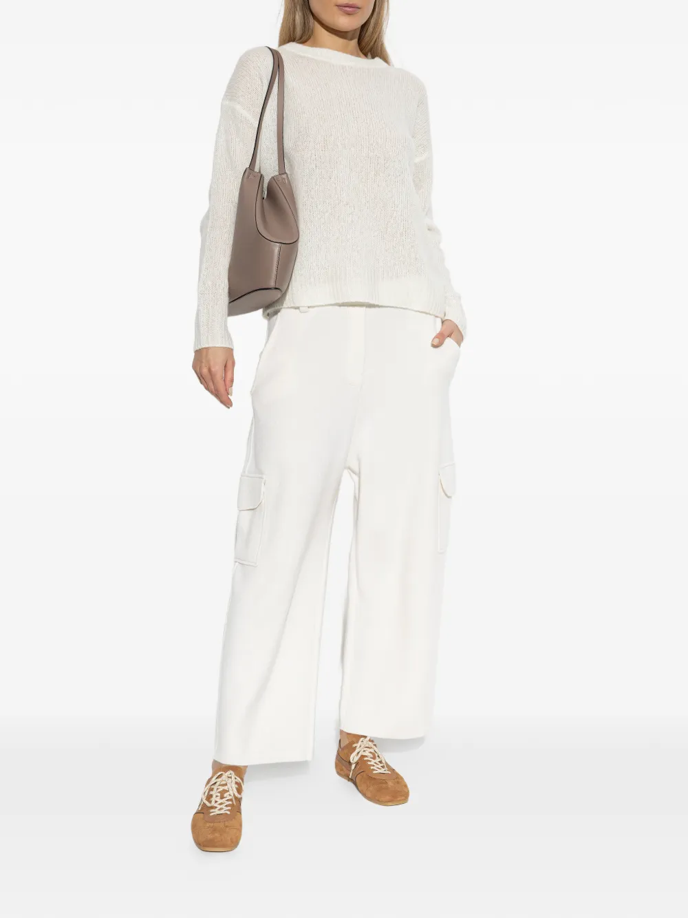 Lisa Yang Azaria Cargo Pocket Trousers | White | FARFETCH