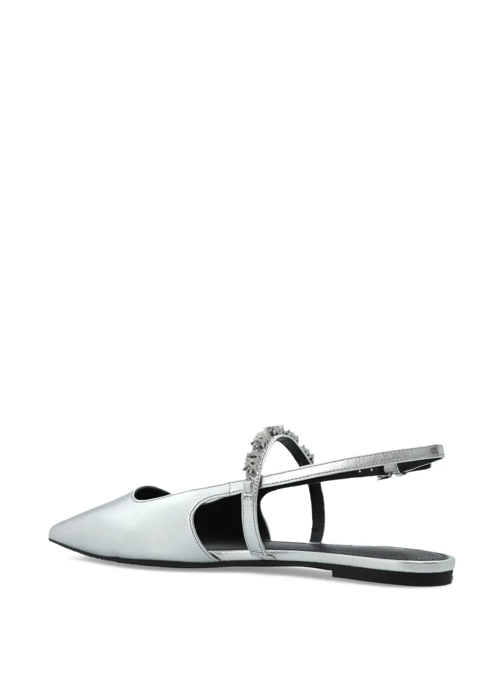 Michael Kors Dina rhinestone-embellished ballet flats Zilver - Schoenen.nl