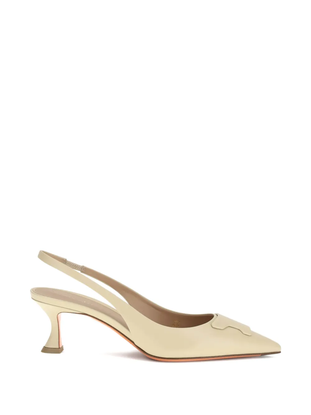 Santoni almond toe taylor pumps Beige - Schoenen.nl