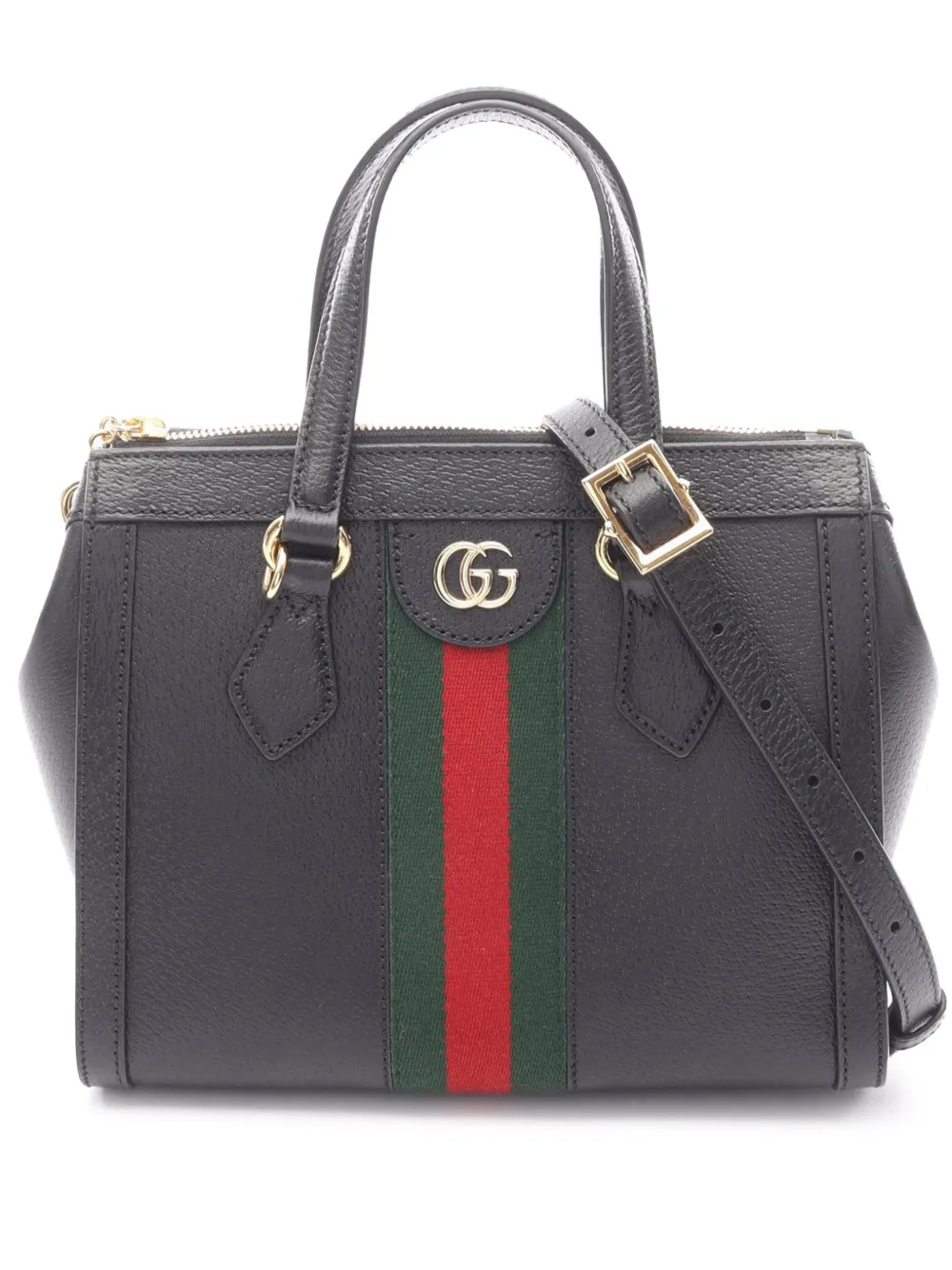 Gucci Pre-Owned 2016-2026 Small Leather Ophidia Satchel | Black ...