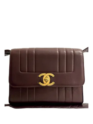 CHANEL Pre-Owned 1991-1994 CC Vertical Quilt Lambskin Flap Crossbody ...