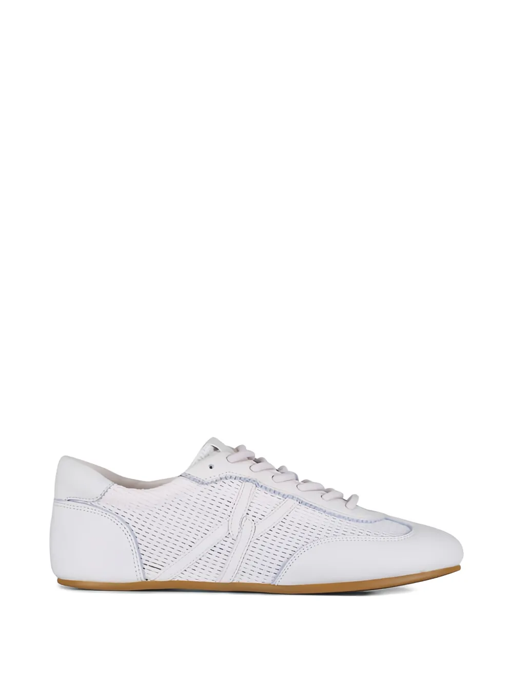 Veronica Beard Riviera Mesh Panelled Sneakers | White | FARFETCH