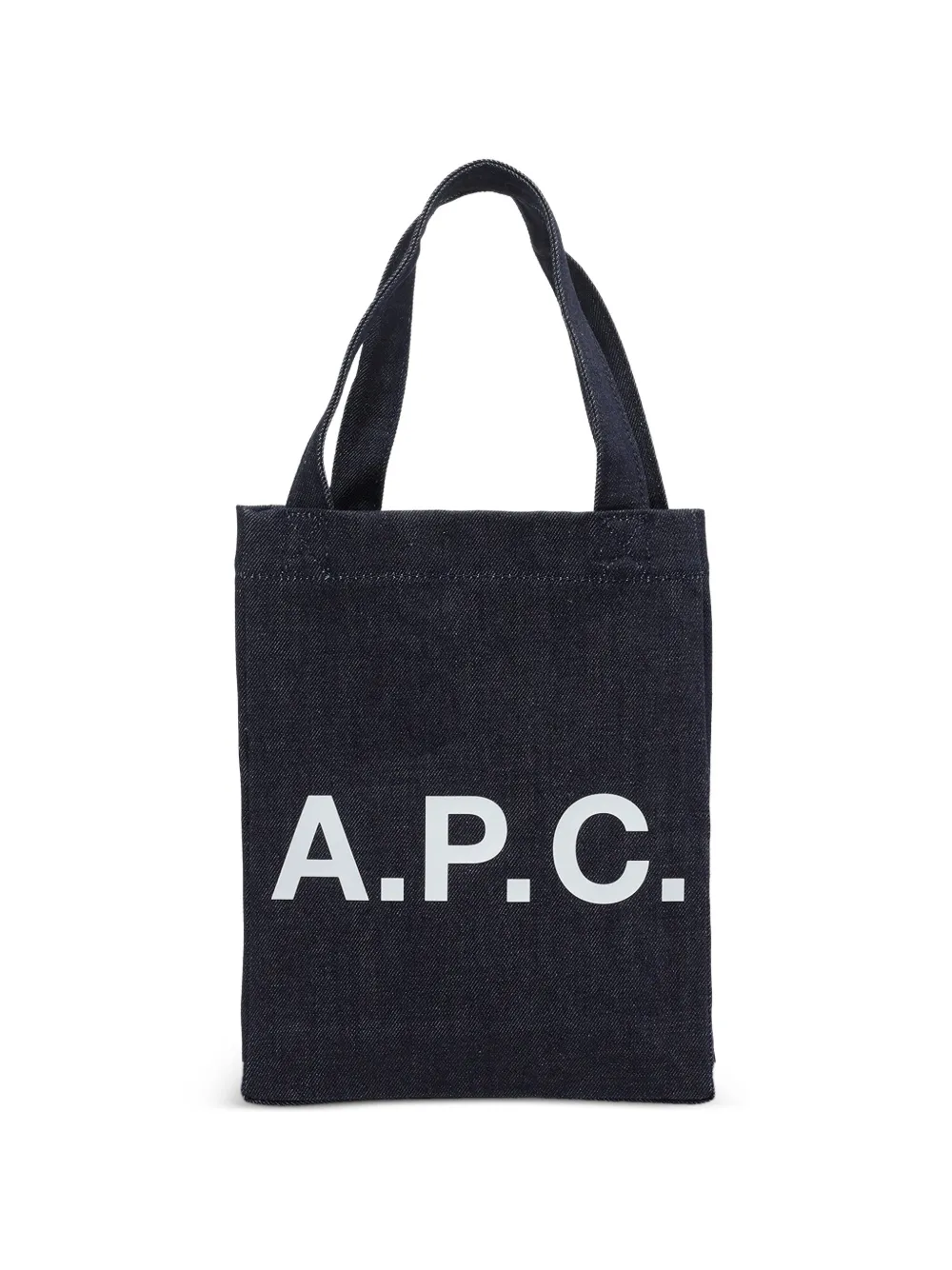 A.P.C. Small Ninon frontal-logo Tote Bag | Blue | FARFETCH UK
