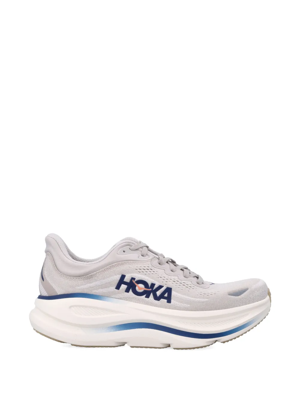 HOKA Bondi 9 Logo Sneakers | Grey | FARFETCH