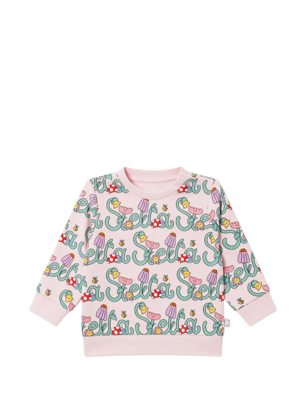 Stella McCartney Kids graphic-print Sweatshirt | Pink | FARFETCH