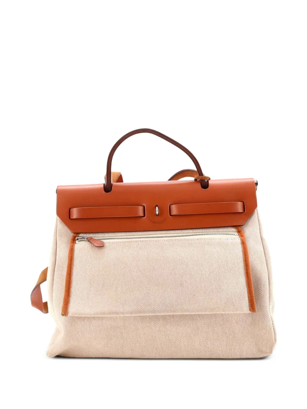 Hermès Pre-Owned Herbag Zip Pegase Pop Toile And Leather 31 Shoulder ...