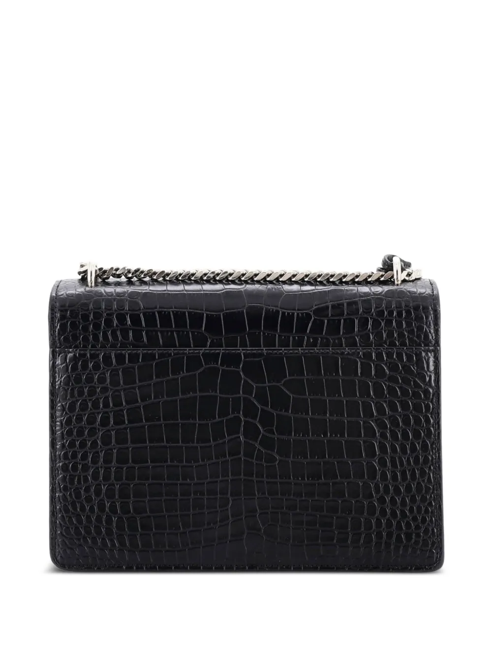 Saint Laurent Pre-Owned Sunset Crocodile Embossed Leather Medium ...