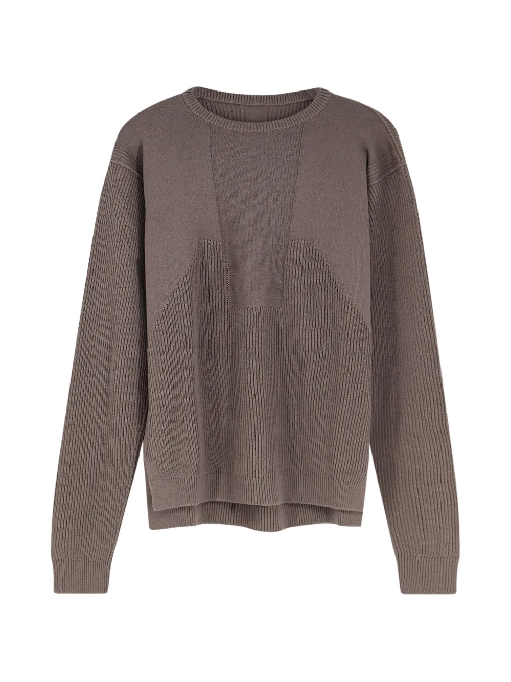 Rick Owens Ribbed Knit Sweater | Brown | FARFETCH UK