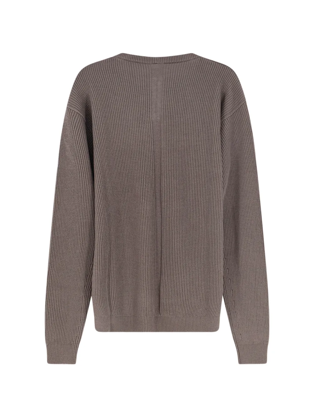 Rick Owens Ribbed Knit Sweater | Brown | FARFETCH UK