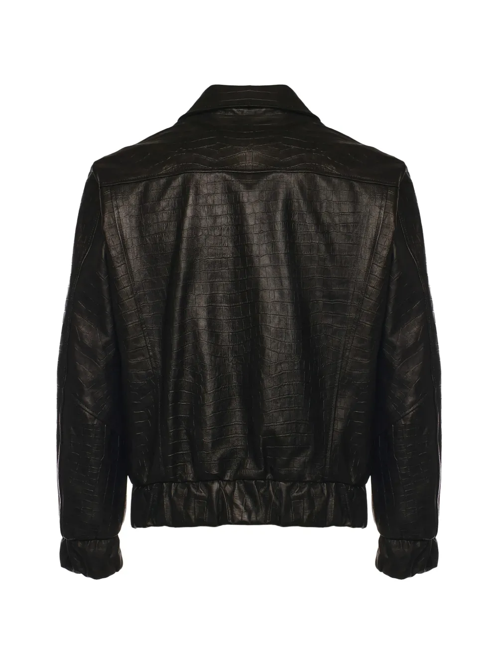 Giuliano Galiano crocodile-effect two-way Zip Jacket | Black | FARFETCH ZA