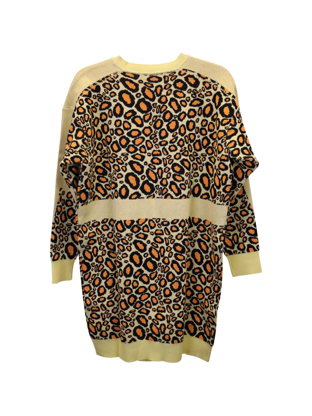 Kenzo Pre-Owned leopard-intarsia Sweater Dress | Neutrals | FARFETCH