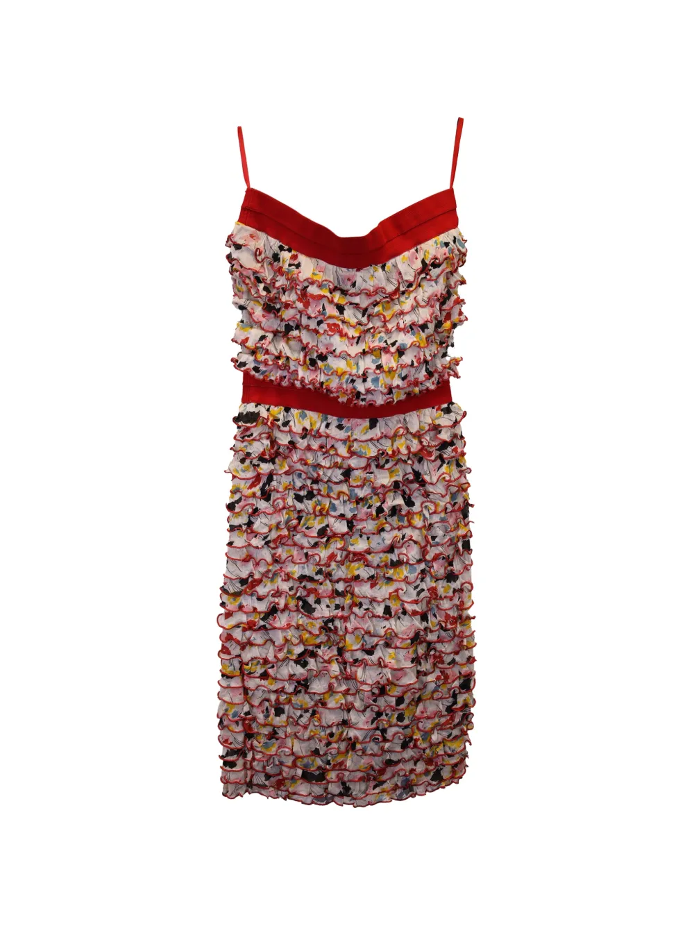 Diane Von Furstenberg Vintage Ruffle Layered Strapless Dress | White ...