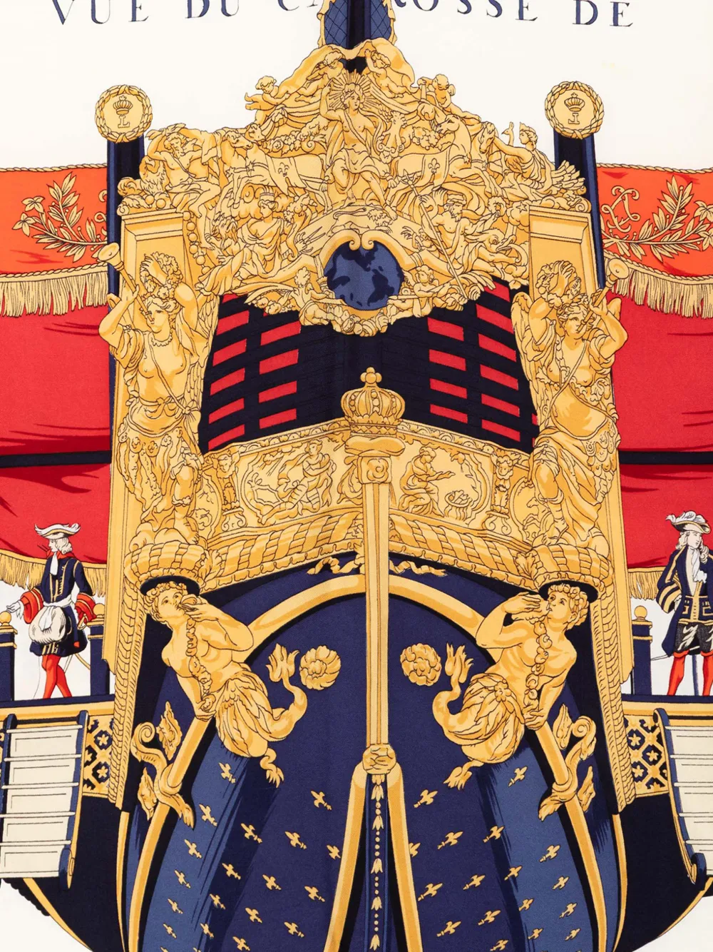 Hermès Pre-Owned 20th Century Vue Du Carrosse De Galere La Reale Silk ...