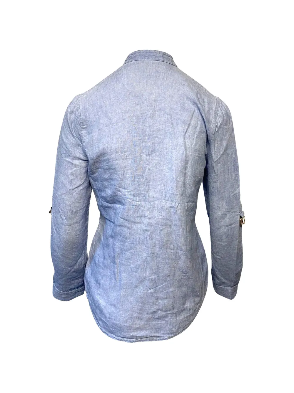 Balmain Pre-Owned chest-pocket Shirt | ブルー | FARFETCH JP