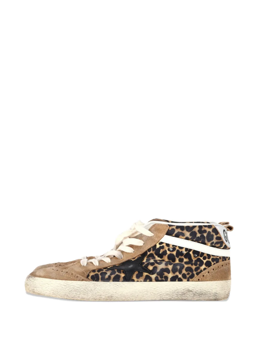 Golden Goose leopard-print Suede Sneakers | Brown | FARFETCH