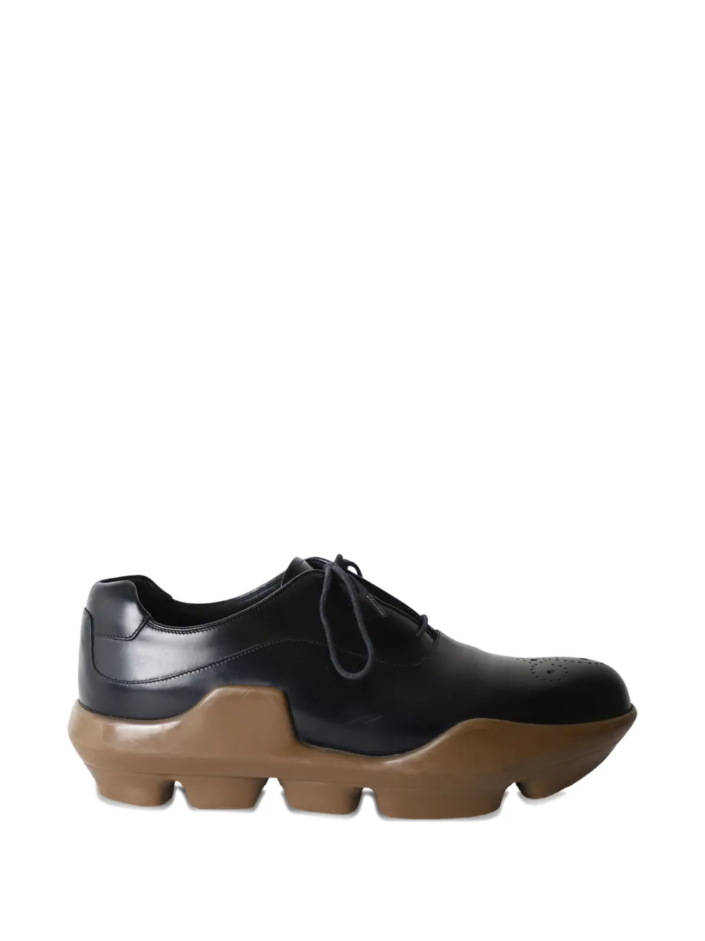 Prada Pre-Owned Brogues Platform Shoes | Black | FARFETCH