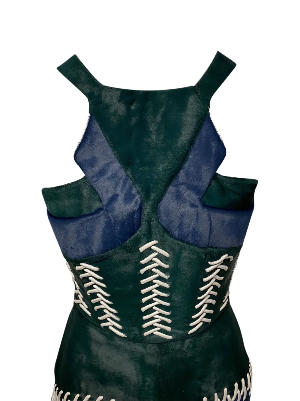 Peter Pilotto colour-block Leather Top | Green | FARFETCH