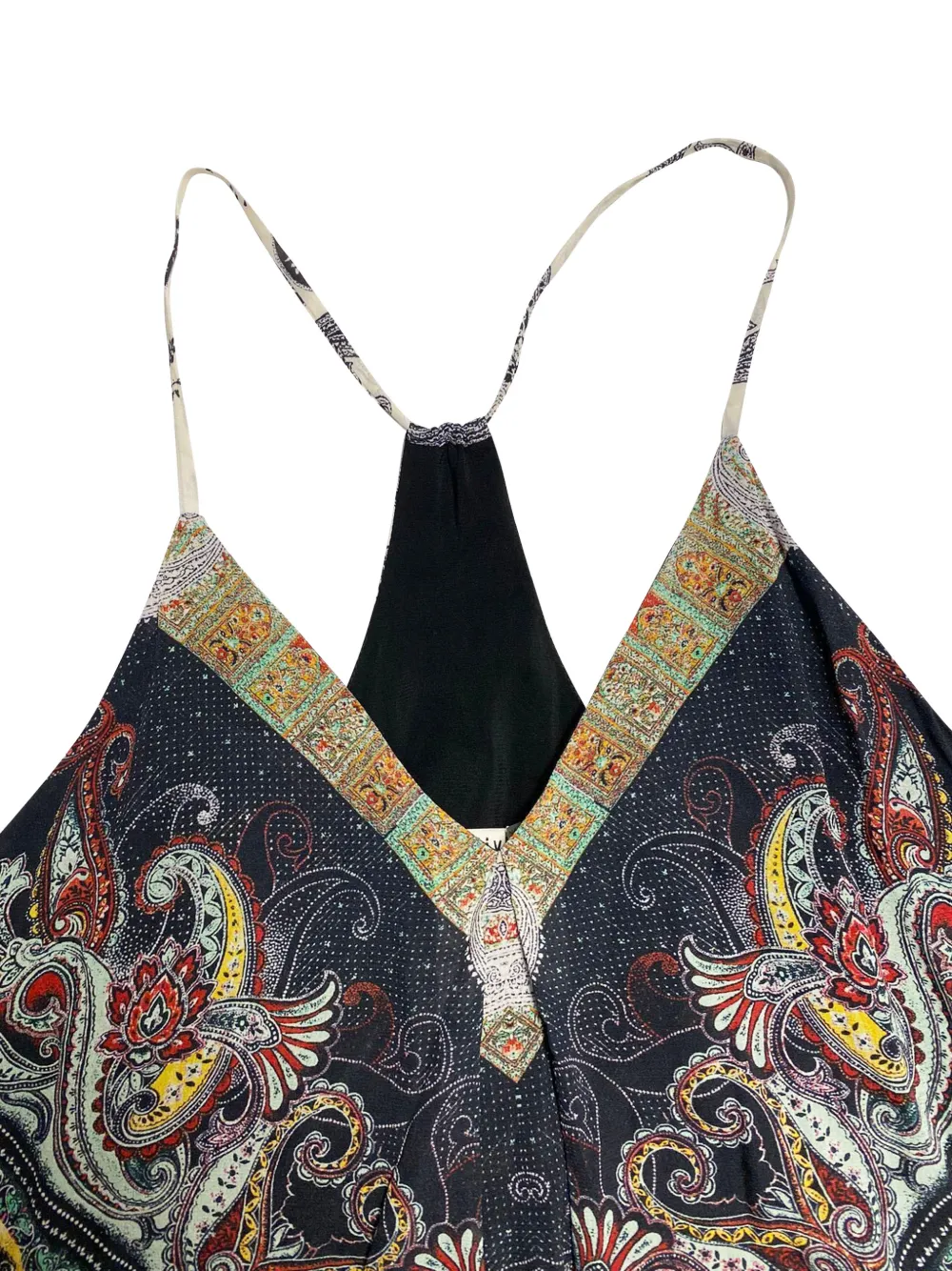 Alice + Olivia Pattern V-neck Dress | Brown | FARFETCH