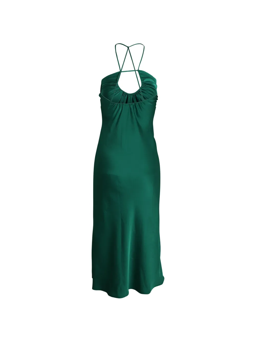 Ba&Sh Halterneck cut-out Midi Dress | Green | FARFETCH
