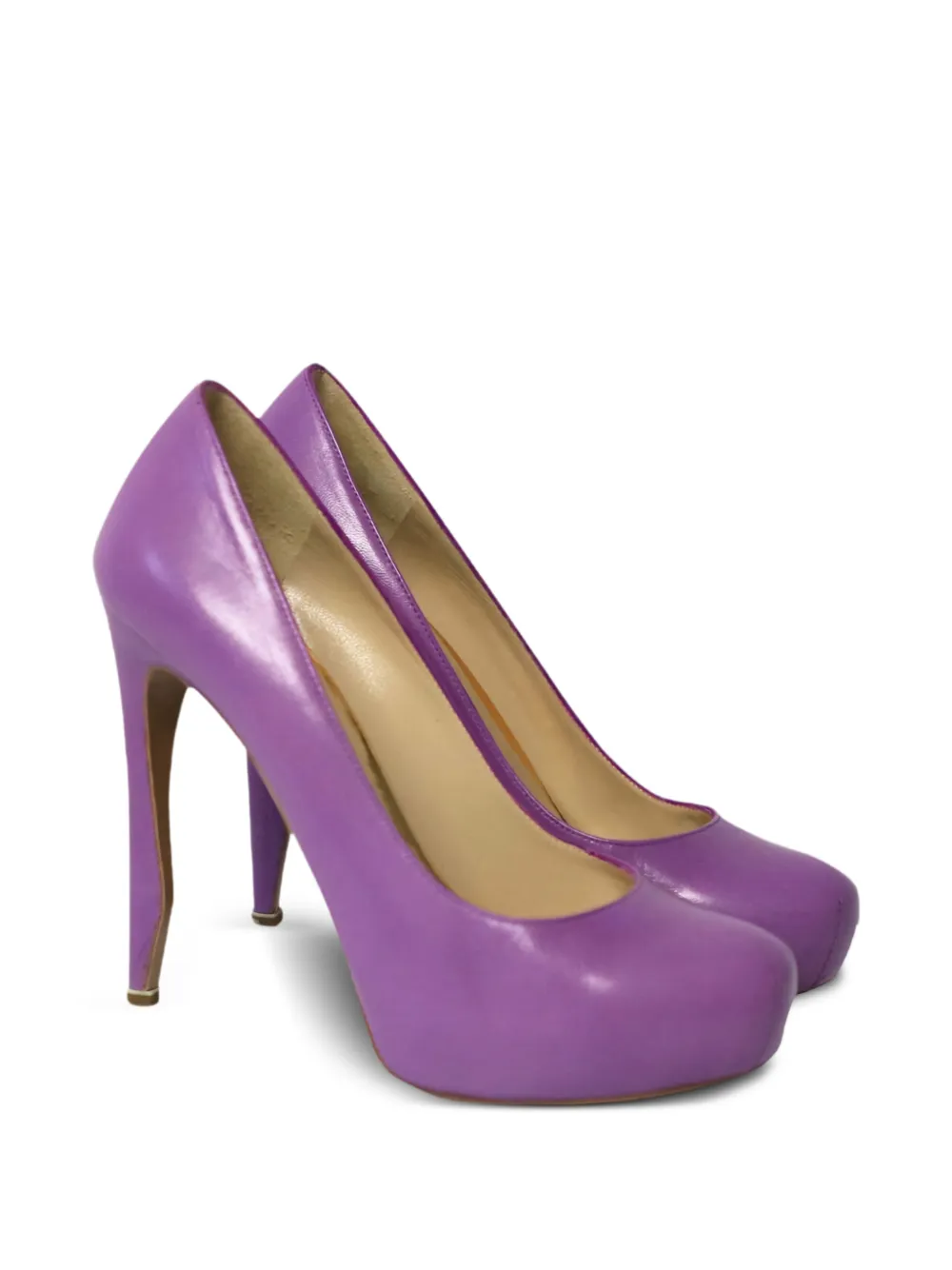 Nicholas Kirkwood Platform almond-toe Pumps | Purple | FARFETCH