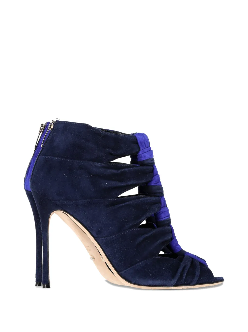 Sergio Rossi Vintage cut-out Ankle Boots | Blue | FARFETCH
