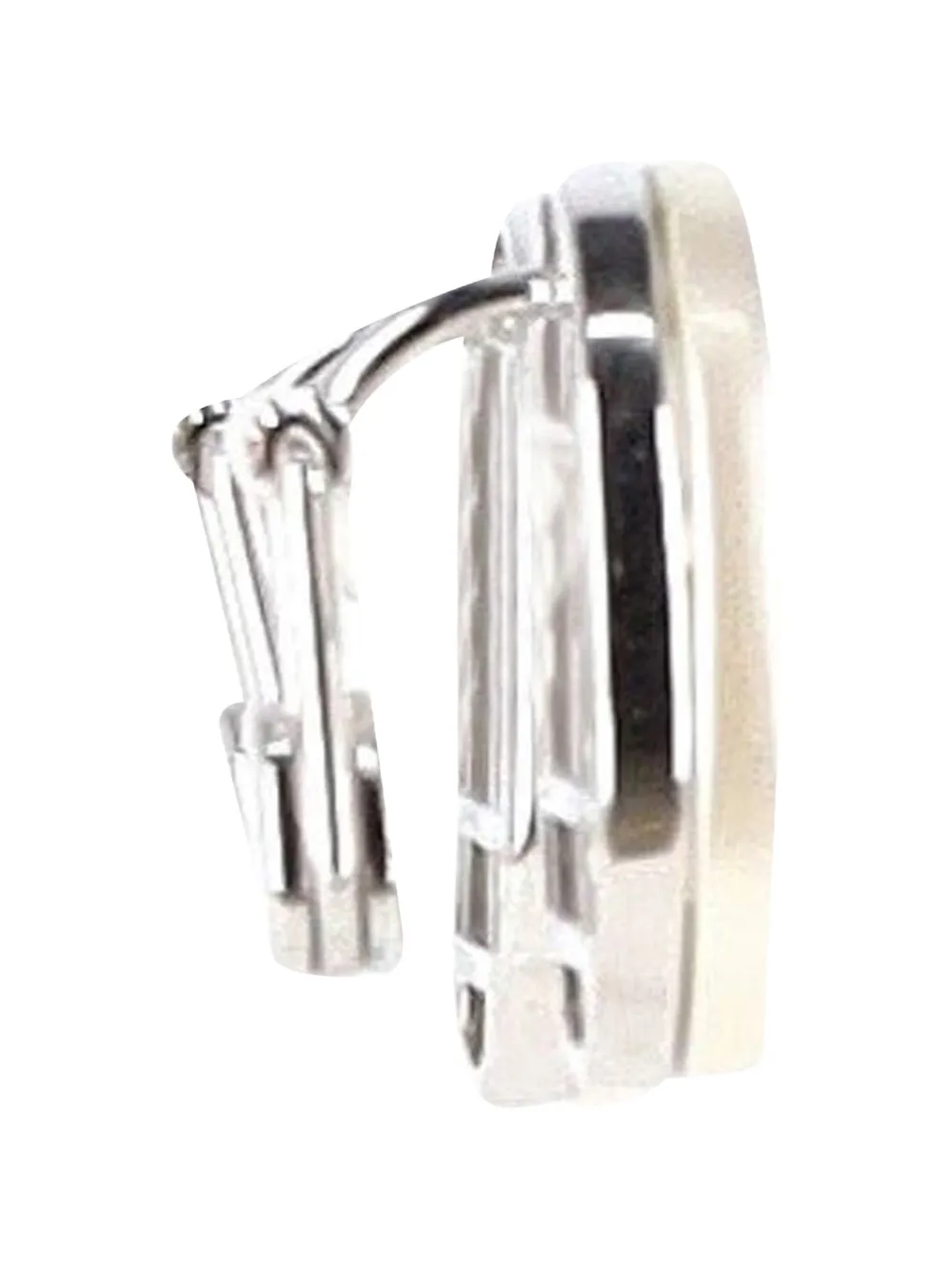 Christian Dior Pre-Owned Grid clip-on Earrings | シルバートーン | FARFETCH JP