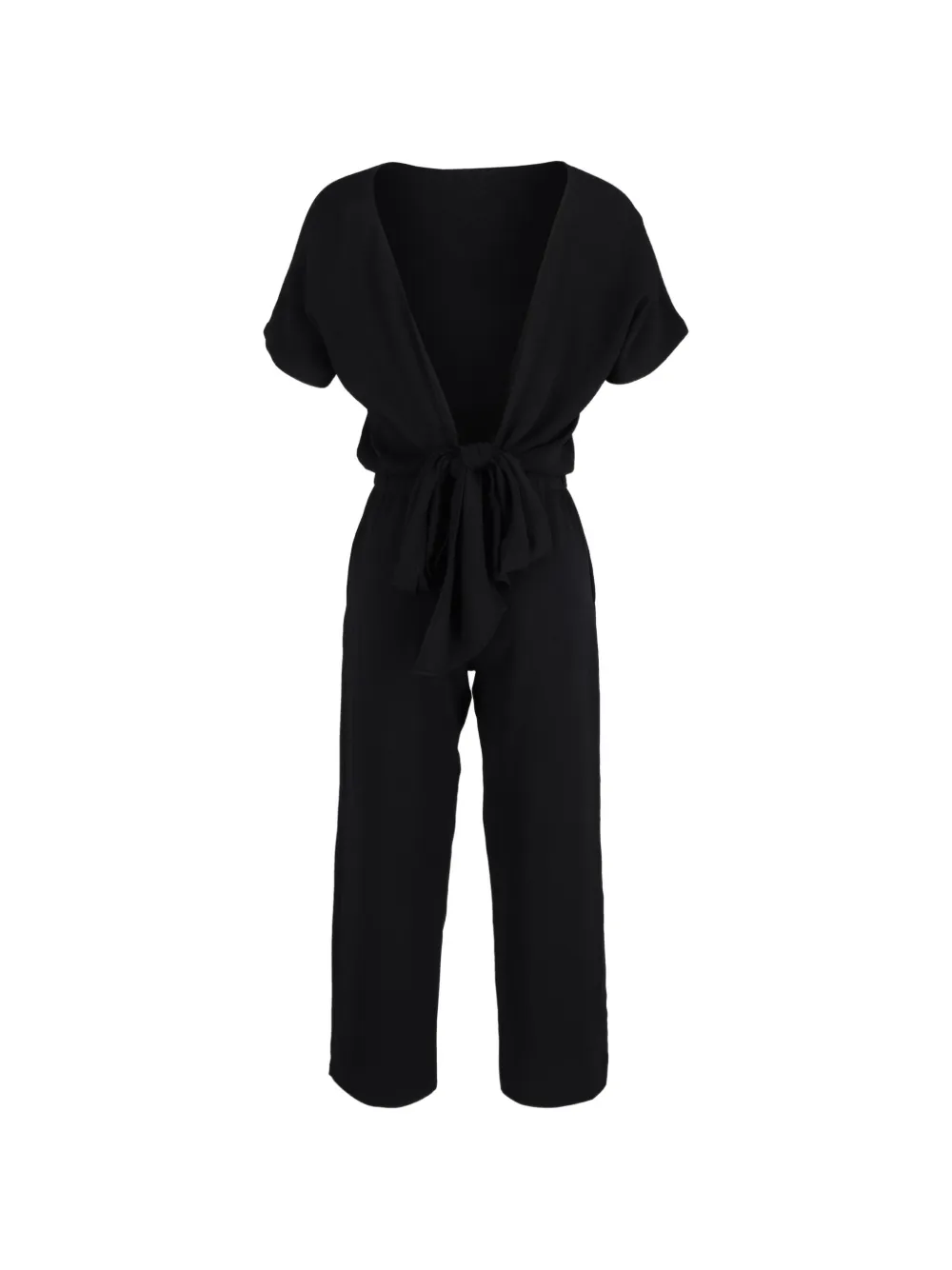 Vanessa Bruno Bow Detail Back Jumpsuit | Black | FARFETCH
