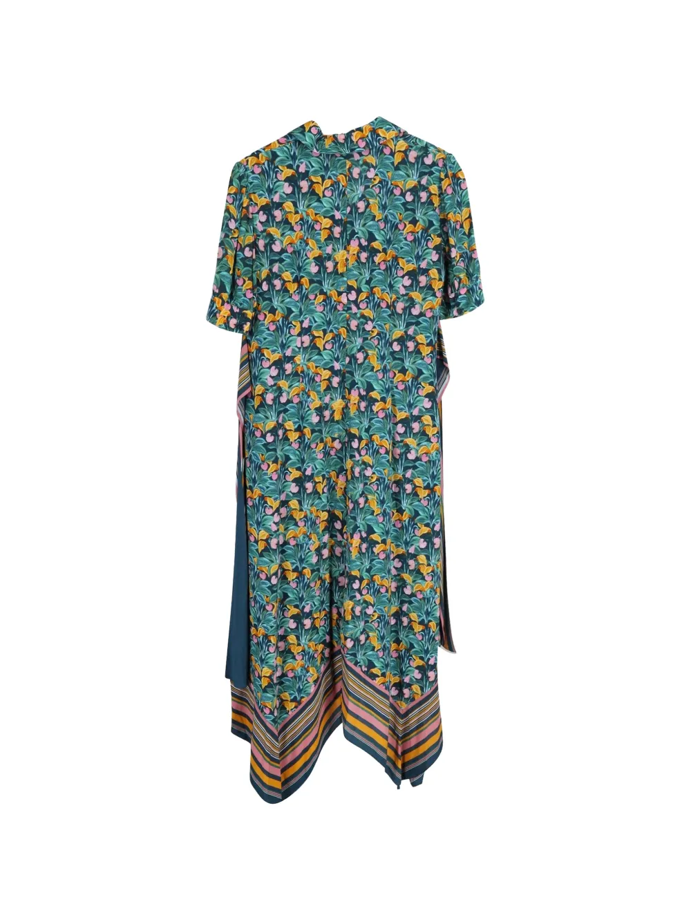 Diane Von Furstenberg Vintage Kendyl Belted Print Dress | Green | FARFETCH