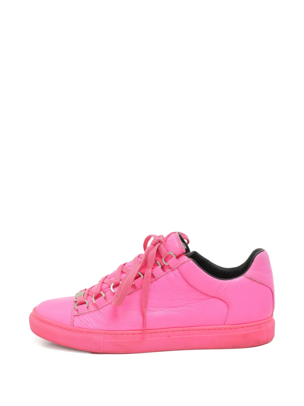 Balenciaga Pre-Owned Arena Leather Sneakers | Pink | FARFETCH AU