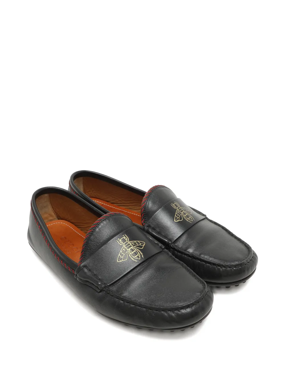 Gucci Pre-Owned Mocasines Con Detalle Bee | Negro | FARFETCH MX