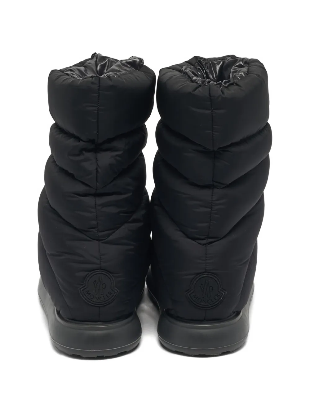 Moncler Vintage Quilted Snow Boots | Black | FARFETCH