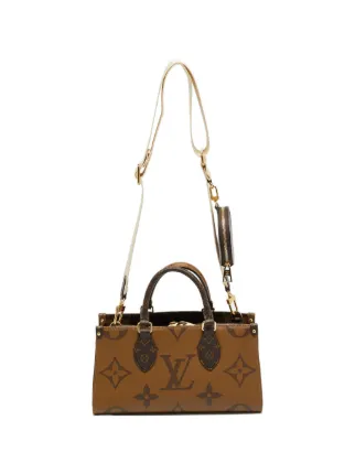 Louis Vuitton Pre-Owned OnTheGo East West Monogram Tote Bag | Brown ...