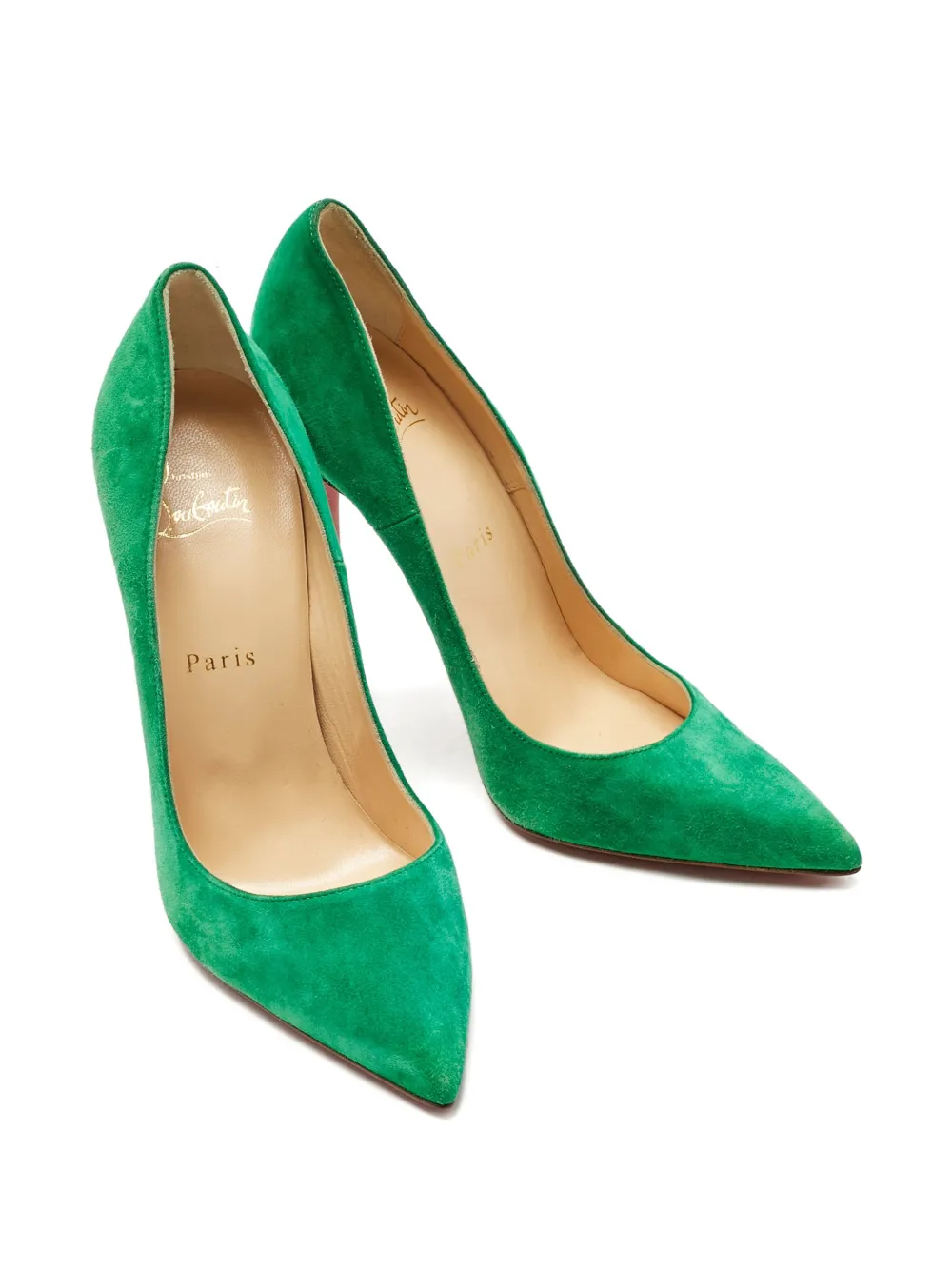 Christian Louboutin Pre-Owned So Kate Suede Pumps | Green | FARFETCH CA