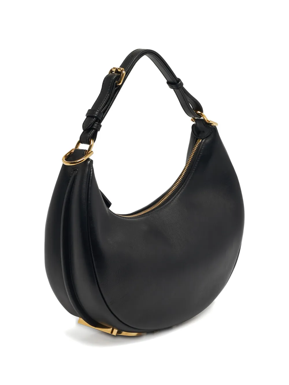 Fendi Pre-Owned Fendigraphy Leather Shoulder Bag | Black | FARFETCH