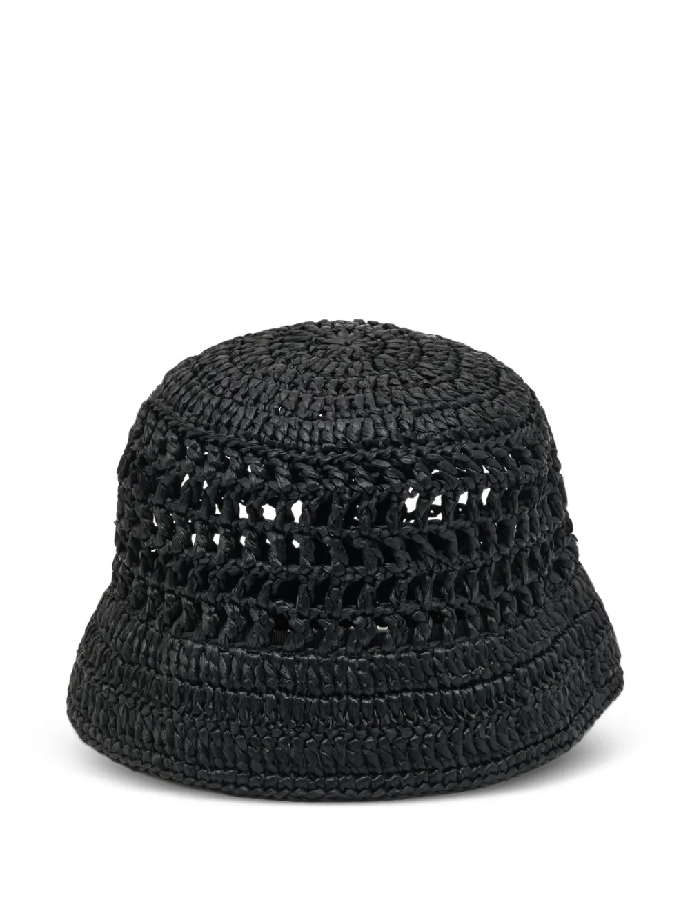 Prada Pre-Owned logo-detail Bucket Hat | ブラック | FARFETCH JP