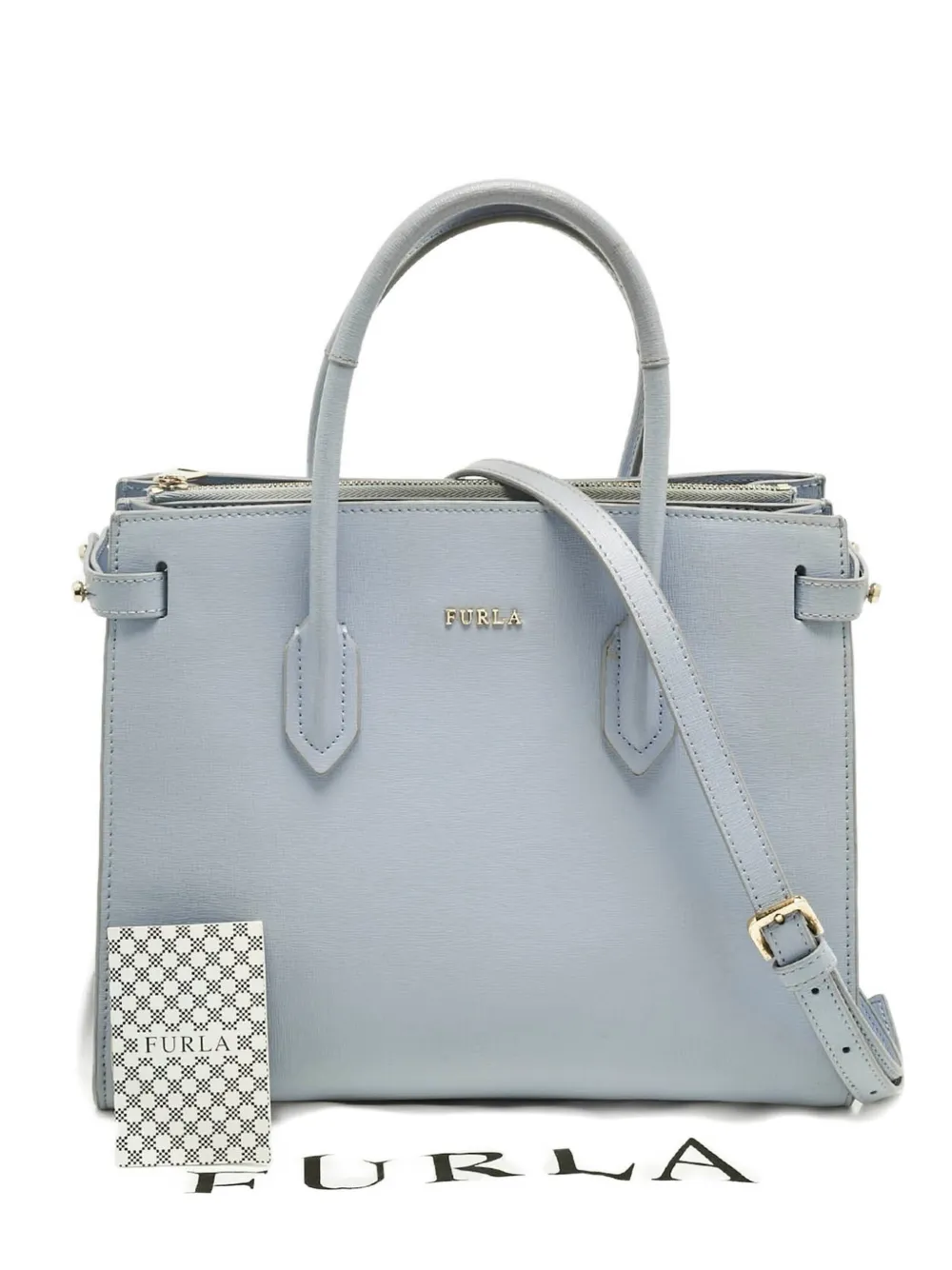 Furla Leather Tote Bag | Blue | FARFETCH