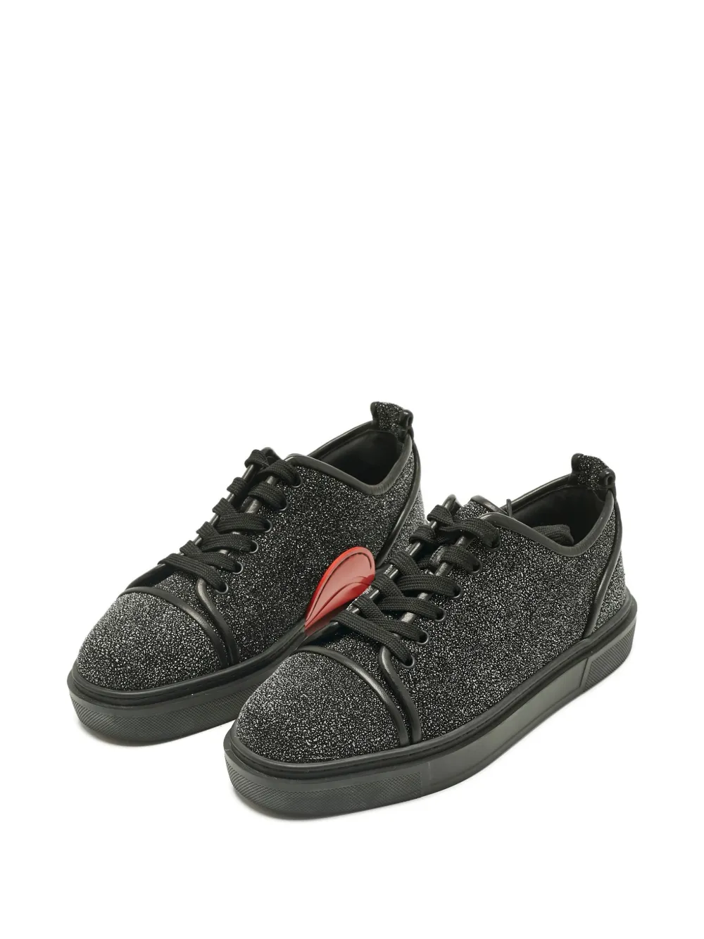 Christian Louboutin Pre-Owned Adolon 亮片金葱缀饰运动鞋 | 黑色 | FARFETCH CN