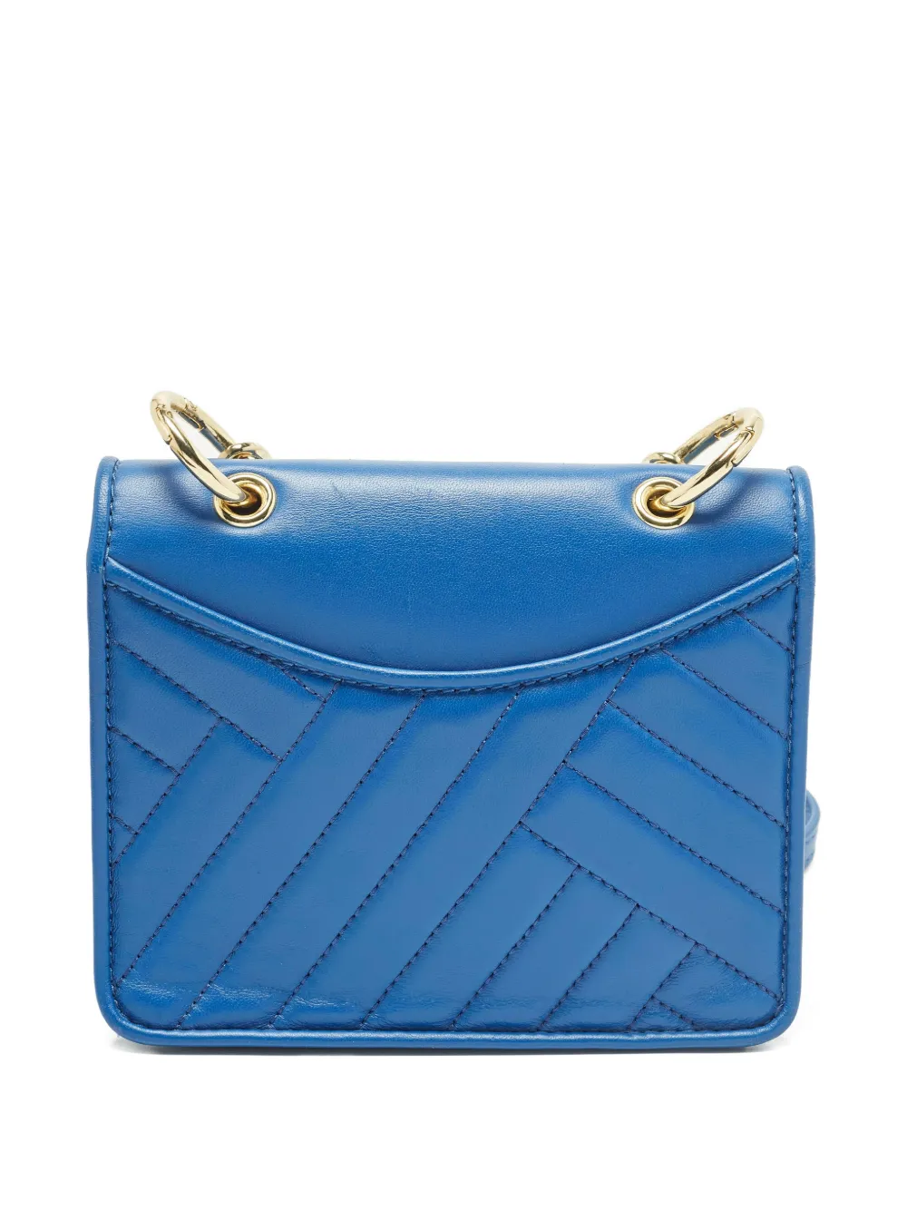 Tory Burch Alexa Quilted Leather Shoulder Bag | Blue | FARFETCH AU