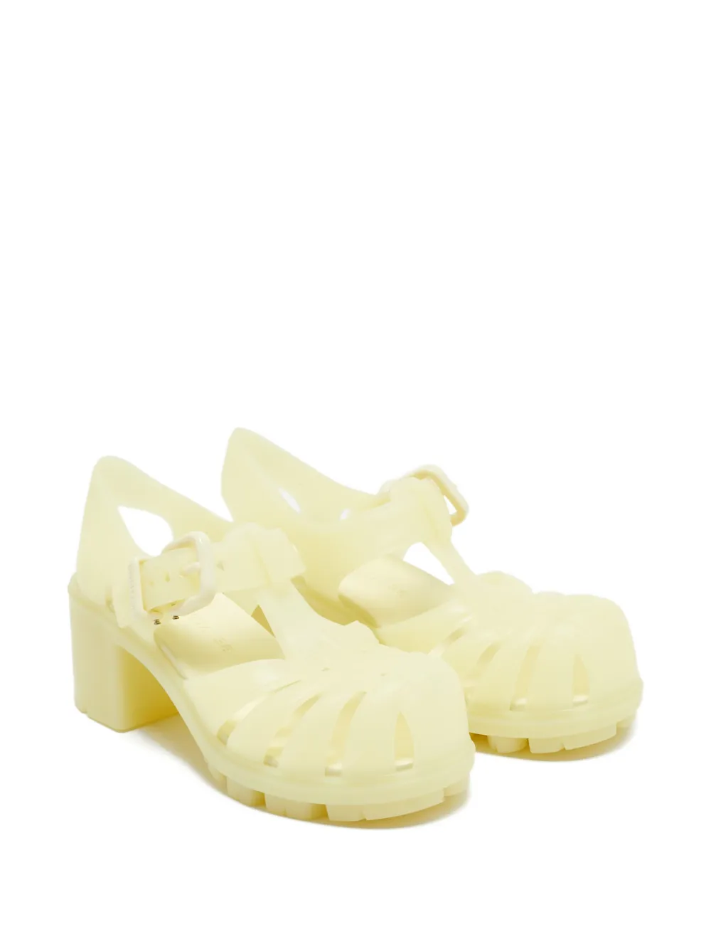 Bottega Veneta Pre-Owned Gertie Rubber Sandals | Green | FARFETCH