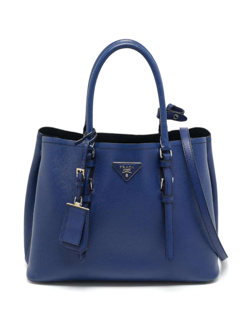 Prada Pre-Owned 2014 Signature Leather Tote Bag | Blue | FARFETCH