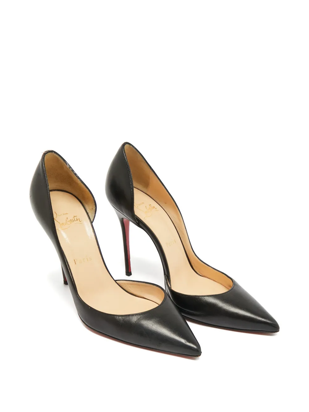 Christian Louboutin Pre-Owned Leather Iriza Pumps | Black | FARFETCH