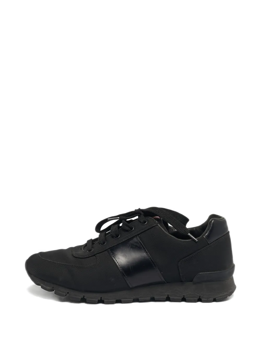Prada Pre-Owned Racer lace-up Sneakers | Black | FARFETCH