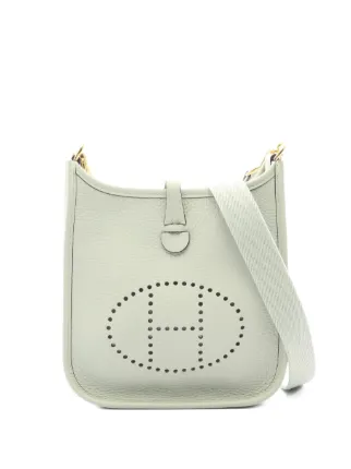 Hermès Pre-Owned 2023 TPM Evelyn Leather Shoulder Bag | Green | FARFETCH