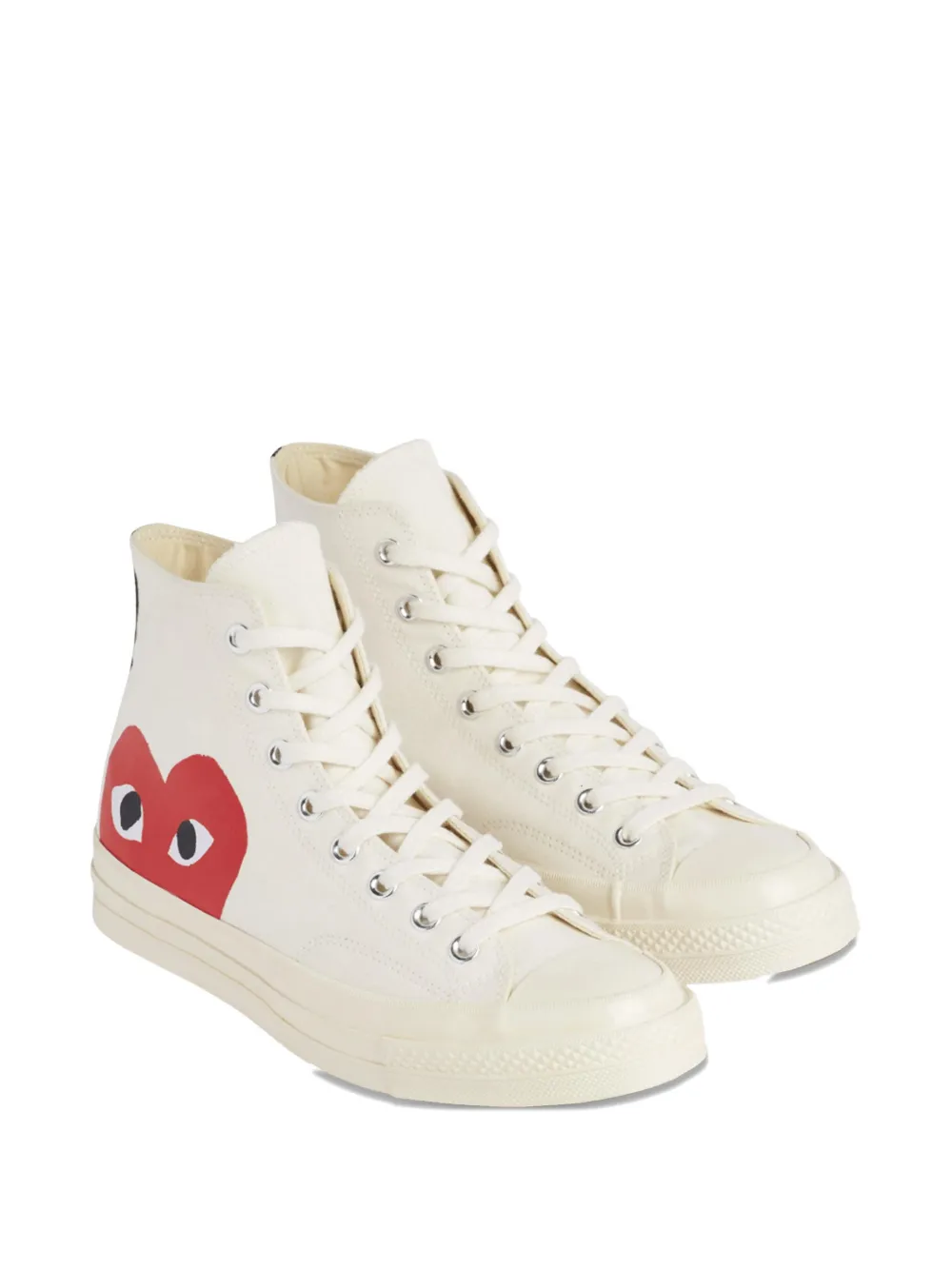 Comme Des Garçons Play x Converse heart-print Sneakers | Neutrals ...