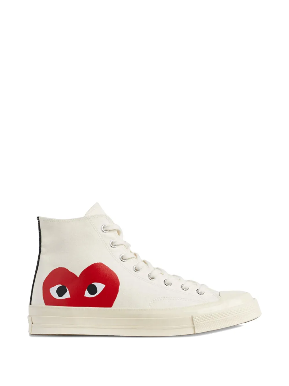 Comme Des Garçons Play x Converse heart-print Sneakers | Neutrals ...