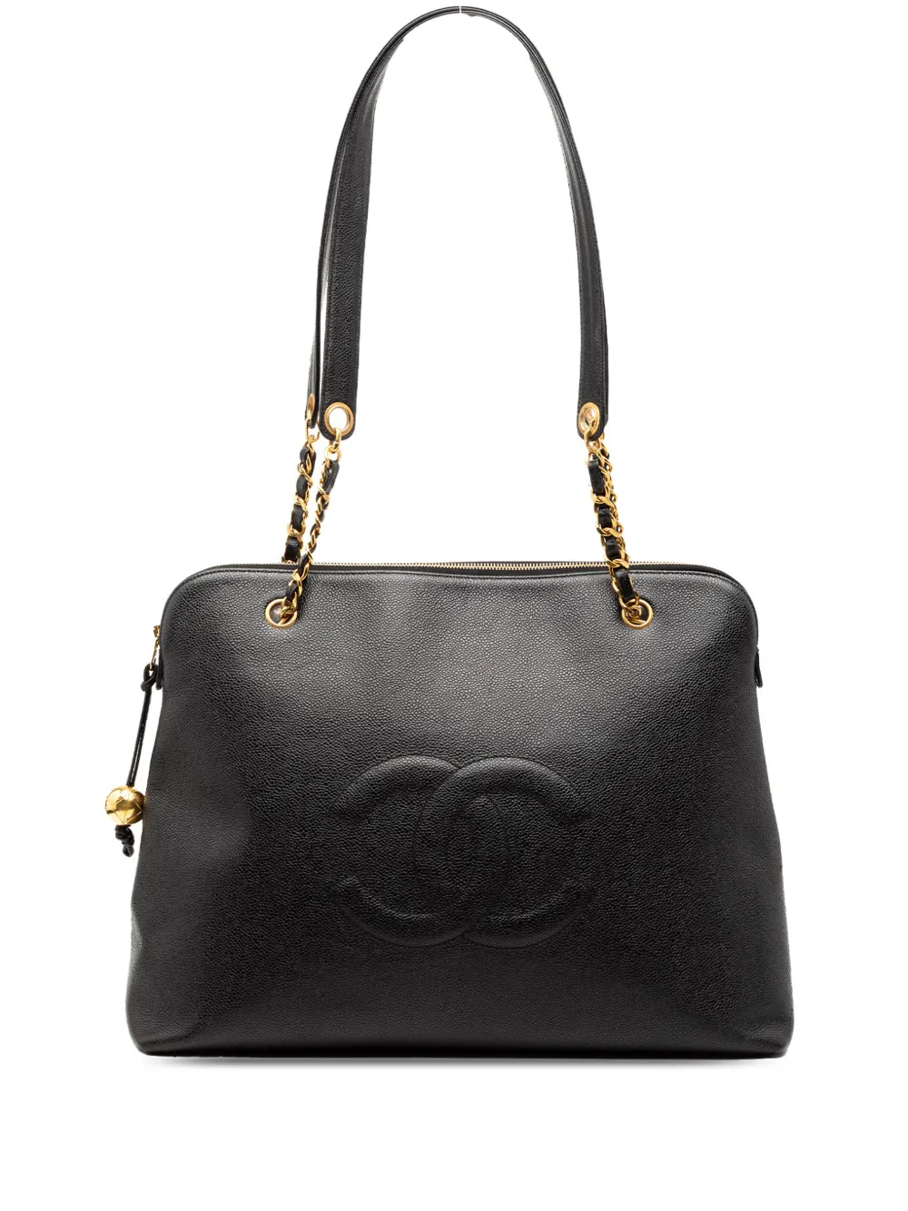 CHANEL Pre-Owned 1994-1996 CC Caviar Shoulder Bag | Black | FARFETCH