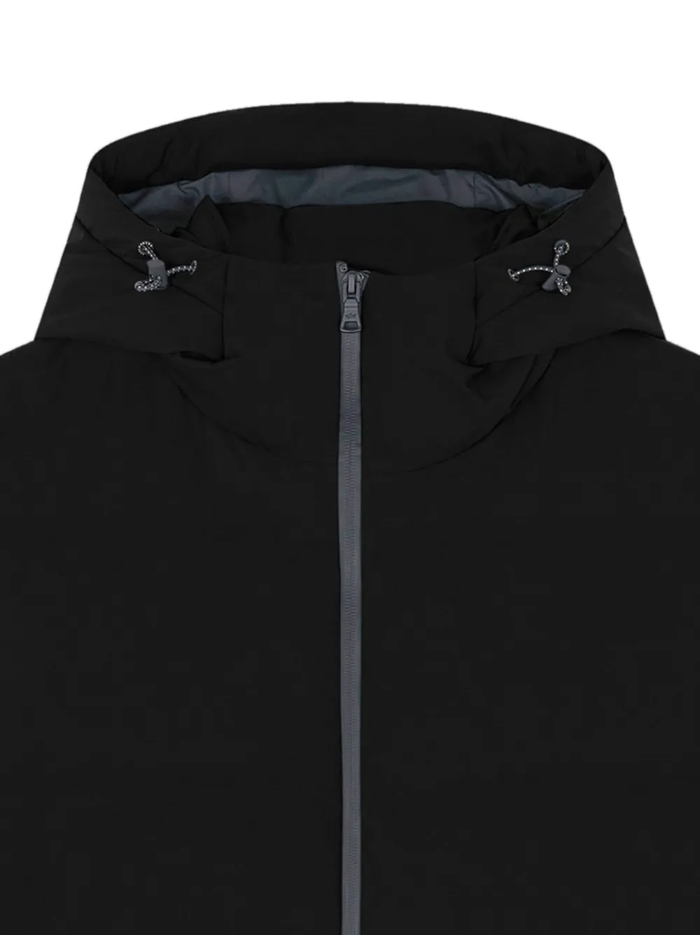 Paul & Shark Typhoon Platinum Padded Concealed Hood Vest | Black | FARFETCH