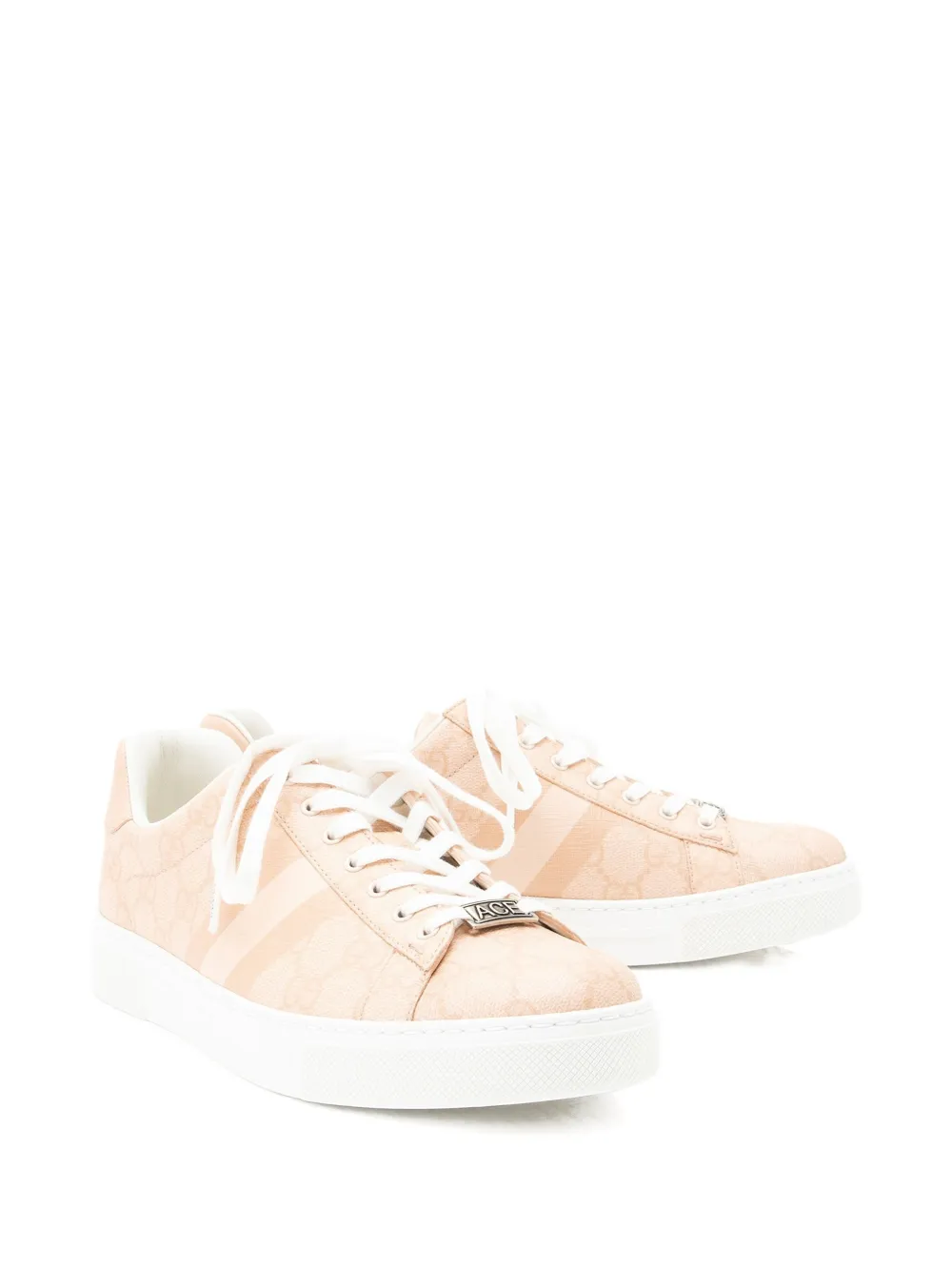 Gucci Pre-Owned Ace GG Supreme Sneakers | Pink | FARFETCH AU