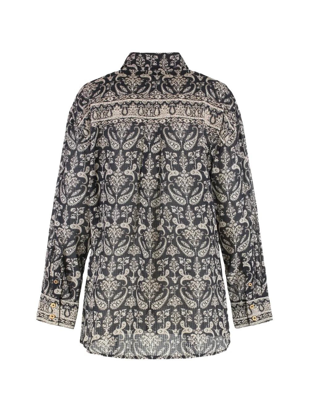 Veronica Beard Lloyd Button Shirt | Black | FARFETCH AU