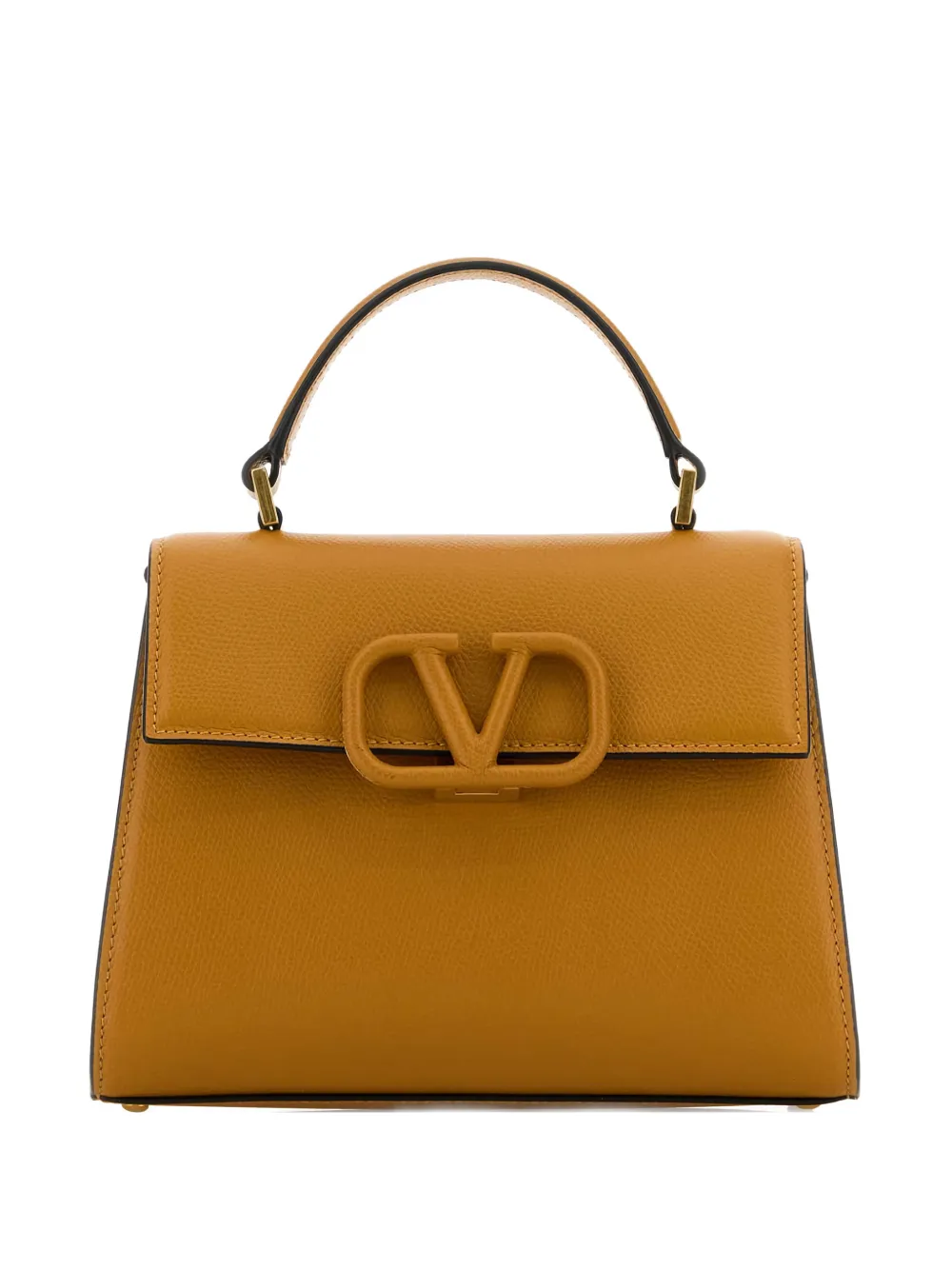 Valentino Garavani Small Vsling Camel Leather Tote Bag | Brown | FARFETCH
